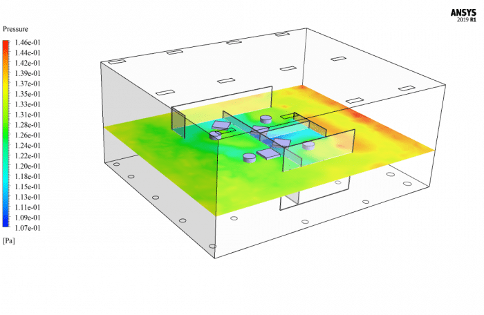 Computer Room Air Conditioning CFD Simulation, DPM - MR CFD