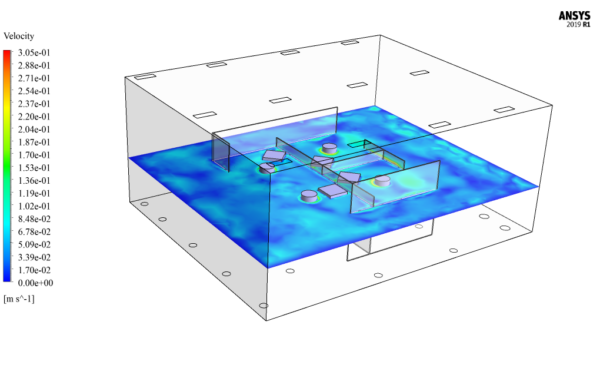Computer Room Air Conditioning CFD Simulation, DPM - MR CFD