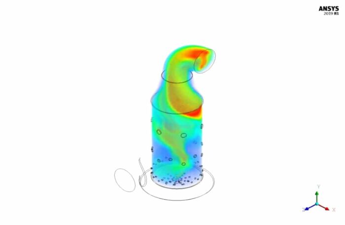 Combustion Chamber (Transient) ANSYS Fluent CFD Simulation Training ...