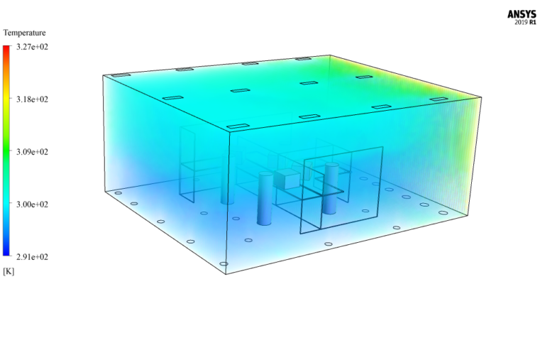 Computer Room Air Conditioning CFD Simulation, DPM - MR CFD
