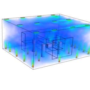 Computer Room Air Conditioning CFD Simulation, DPM - MR CFD