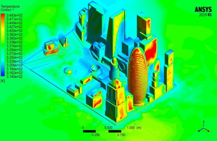 Pollution in a Real Urban Zone, ANSYS Fluent CFD Simulation Training ...