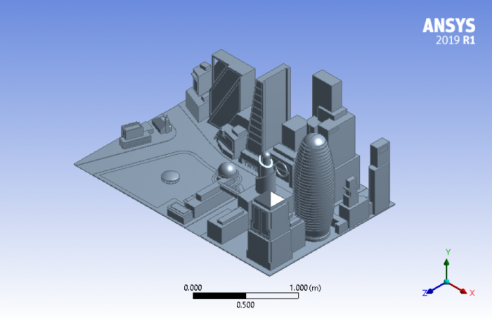 Pollution in a Real Urban Zone, ANSYS Fluent CFD Simulation Training ...