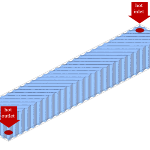 Chevron Plate Heat Exchanger, ANSYS Fluent CFD Simulation Training - MR CFD