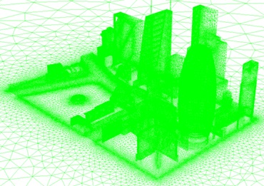 Pollution in a Real Urban Zone, ANSYS Fluent CFD Simulation Training ...