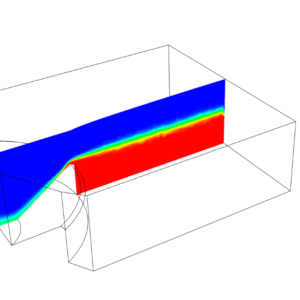 Spillway (3-D & Transient), ANSYS Fluent CFD Simulation Tutorial - MR CFD