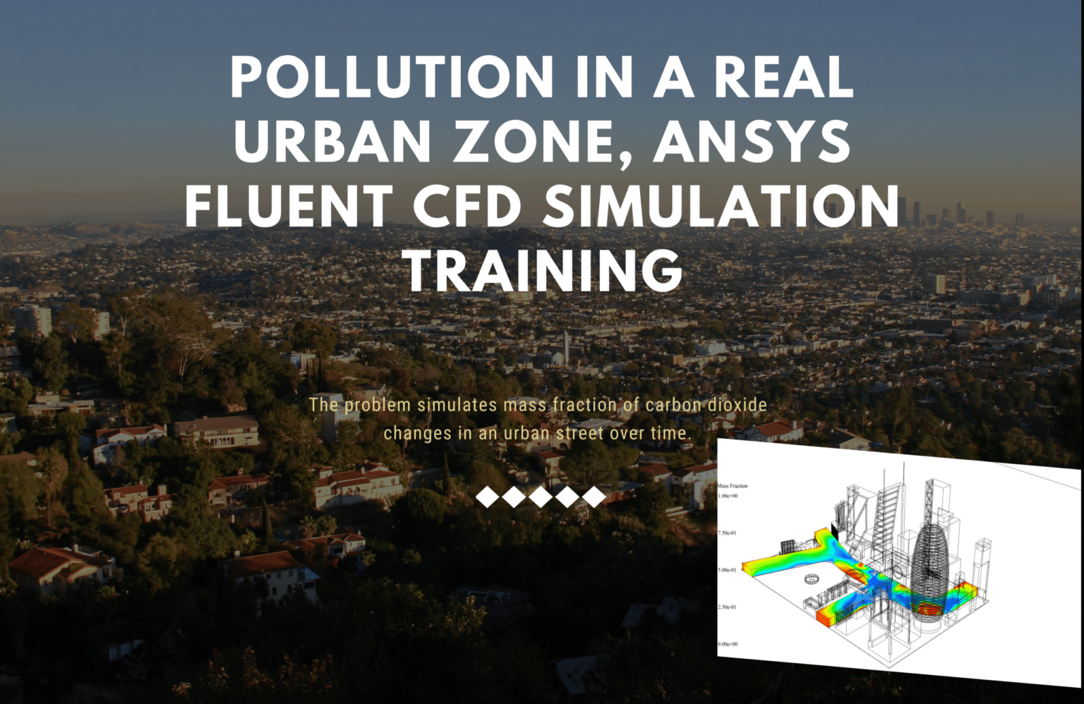 Pollution in a Real Urban Zone, ANSYS Fluent CFD Simulation Training ...
