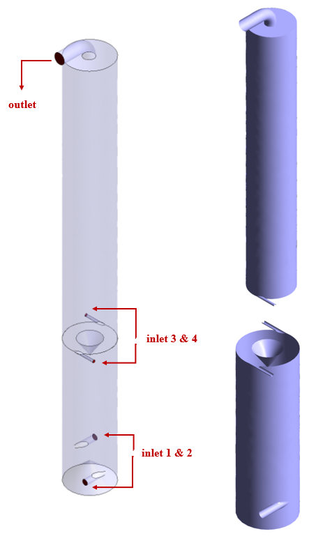Gasification in Gasifier Chamber by CHEMKIN, P1 Radiation Model - MR CFD