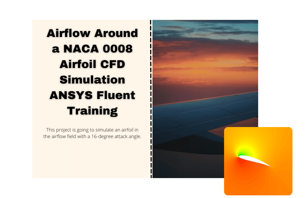 Airflow Around A Naca 0008 Airfoil Cfd Simulation Ansys Fluent Training By Ansys Fluent Mr Cfd