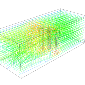External Flow Around Tall Buildings, Transient - MR CFD