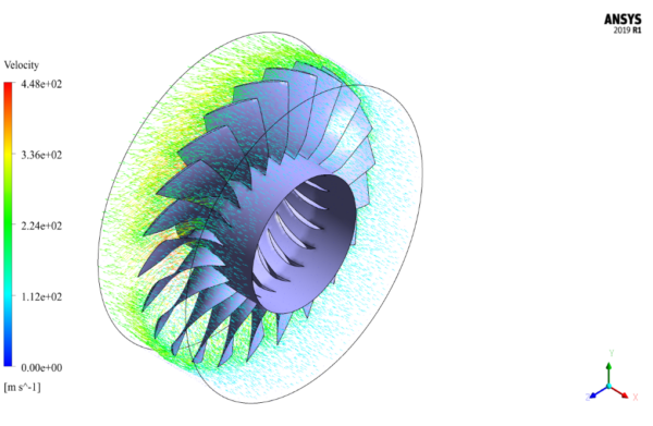 Axial Flow Compressor (Rotor NASA 37) Simulation - MR CFD