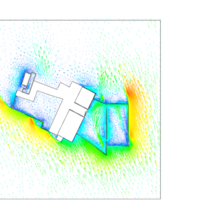 Wind Flow Over a Villa Building CFD Simulation - MR CFD