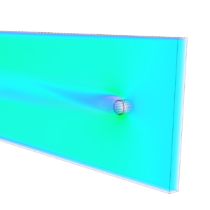 Airflow on the Dimpled Rotating Cylinder CFD Simulation - MR CFD