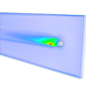 Airflow on the Dimpled Rotating Cylinder CFD Simulation - MR CFD