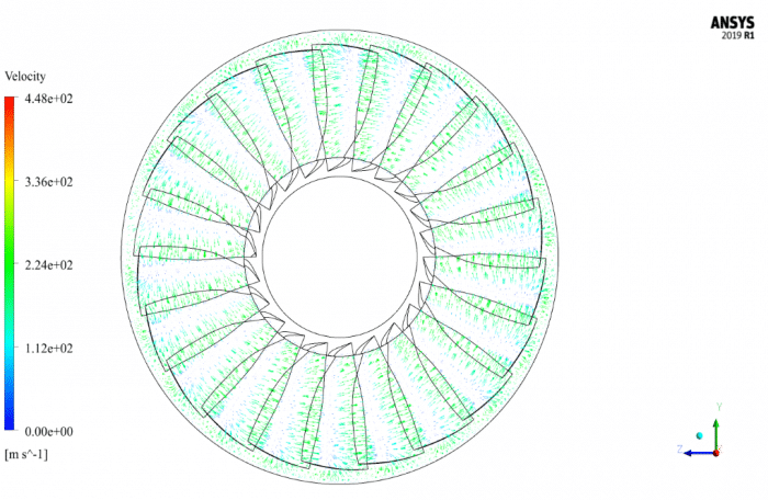 Axial Flow Compressor (Rotor NASA 37) Simulation - MR CFD