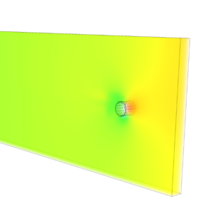 Airflow on the Dimpled Rotating Cylinder CFD Simulation - MR CFD
