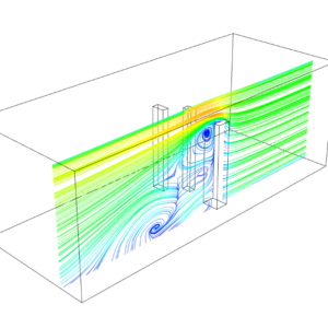 External Flow Around Tall Buildings, Transient - MR CFD