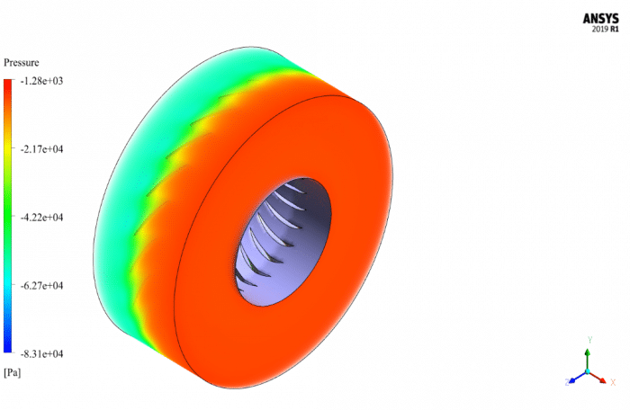 Axial Flow Compressor (Rotor NASA 37) Simulation - MR CFD
