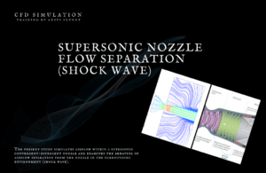 Supersonic Nozzle Flow Separation and Shock Wave - MR CFD