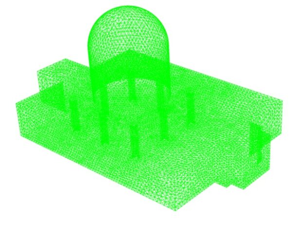 Radiation Effect on a Dome-Shaped building, ANSYS Fluent CFD Training ...