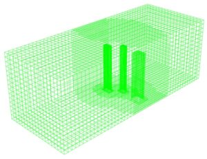 External Flow (Wind) Around Tall Buildings, ANSYS Fluent CFD Training ...