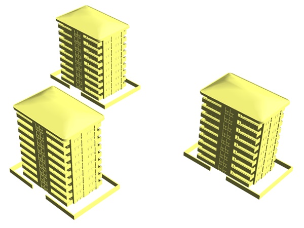 Wind Flow Around Three Building CFD Simulation, ANSYS Fluent Training ...