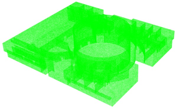 Internal Airflow of Atrium CFD Simulation, ANSYS Fluent Training - MR CFD
