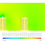 Wind Flow Around Three Building CFD Simulation, ANSYS Fluent Training - MR CFD