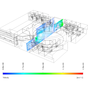 Internal Airflow of Atrium CFD Simulation, ANSYS Fluent Training - MR CFD