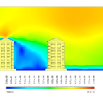 Wind Flow Around Three Building CFD Simulation, ANSYS Fluent Training - MR CFD