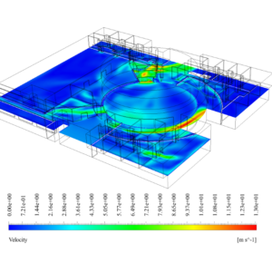 Internal Airflow of Atrium CFD Simulation, ANSYS Fluent Training - MR CFD