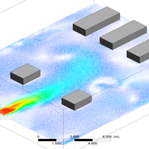 Engine Room Ventilation System of Ship CFD Simulation - MR CFD