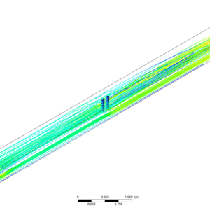 Bridge Pillars External Two-Phase Flow CFD Simulation, ANSYS Fluent ...