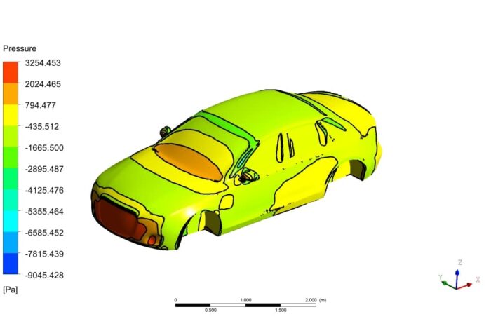 Car (AUDI) External Flow CFD Simulation, ANSYS Fluent Training - MR CFD