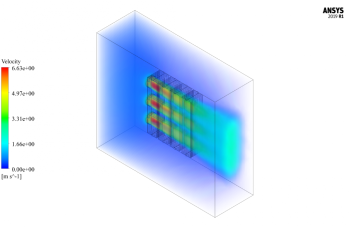 Radiator Thermal Performance with Fans, Validation - MR CFD