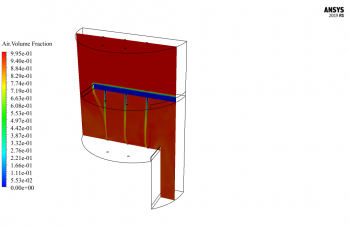 Distillation Column Tray CFD Simulation, Two Phase - MR CFD