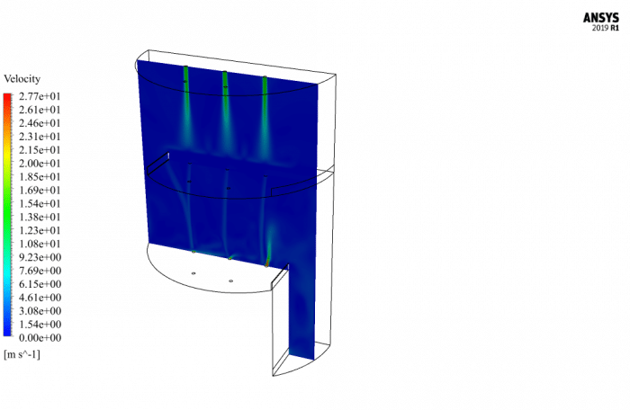 Distillation Column Tray CFD Simulation, Two Phase - MR CFD