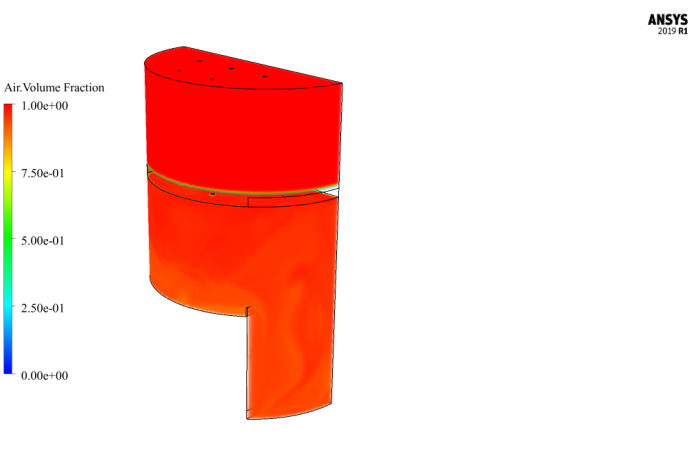 Distillation Column Tray CFD Simulation, Two Phase - MR CFD