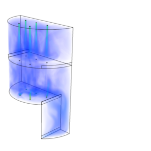 Distillation Column Tray CFD Simulation, Two Phase - MR CFD