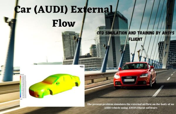 Car (AUDI) External Flow CFD Simulation, ANSYS Fluent Training - MR CFD