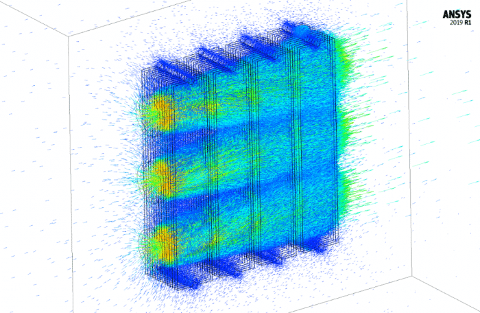 Radiator Thermal Performance with Fans, Validation - MR CFD