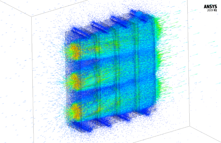 Radiator Thermal Performance with Fans, Validation - MR CFD