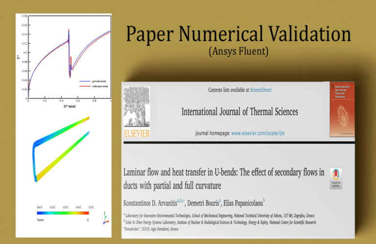 Laminar Flow Heat Transfer In U Bend Paper Validation Mr Cfd