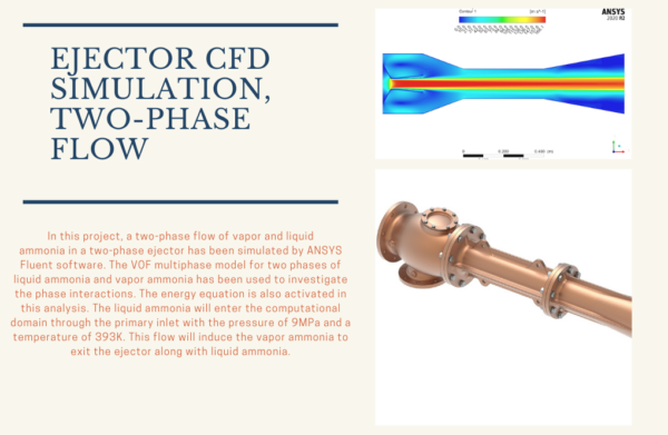 Ejector Two-Phase Flow CFD Simulation, ANSYS Fluent - MR CFD
