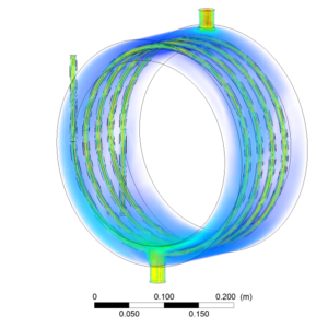 Helical Heat Exchanger CFD Simulation, ANSYS Fluent Training - MR CFD