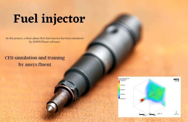 Fuel Injector CFD Simulation, Three-Phase Flow (Mixture Model) - MR CFD
