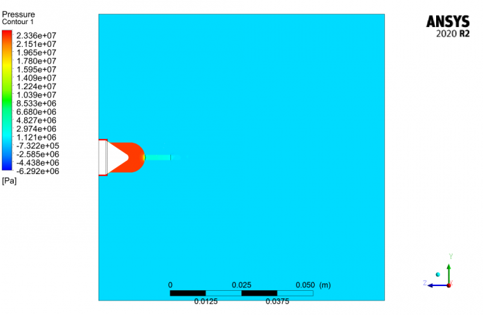 Fuel Injector CFD Simulation, Three-Phase Flow (Mixture Model) - MR CFD