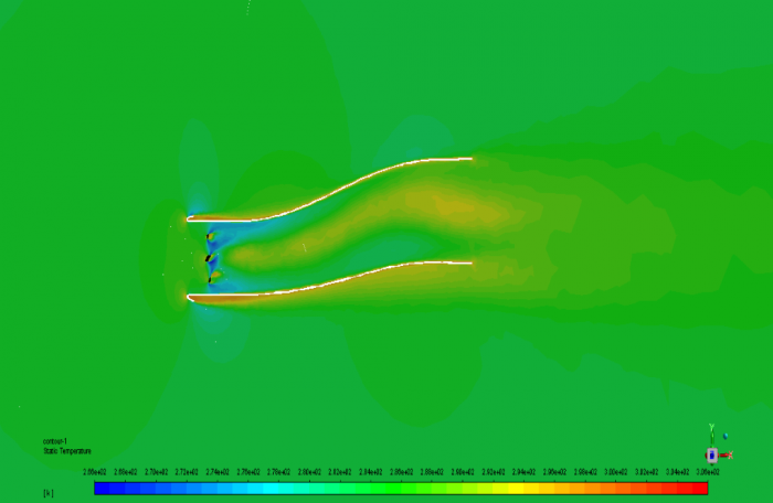 Acoustic in a Turbojet Intake Fan CFD Simulation - MR CFD