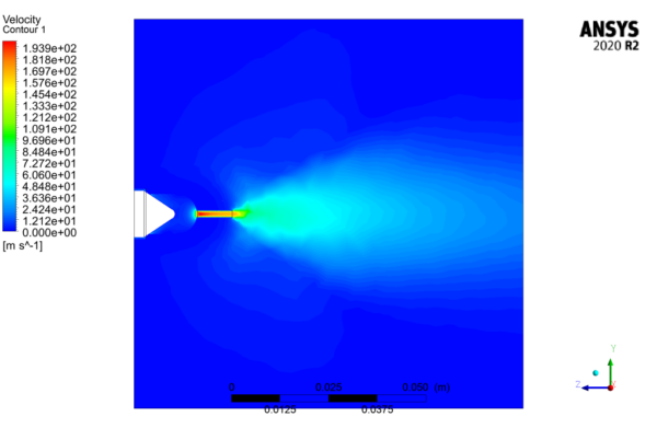 Fuel Injector CFD Simulation, Three-Phase Flow (Mixture Model) - MR CFD