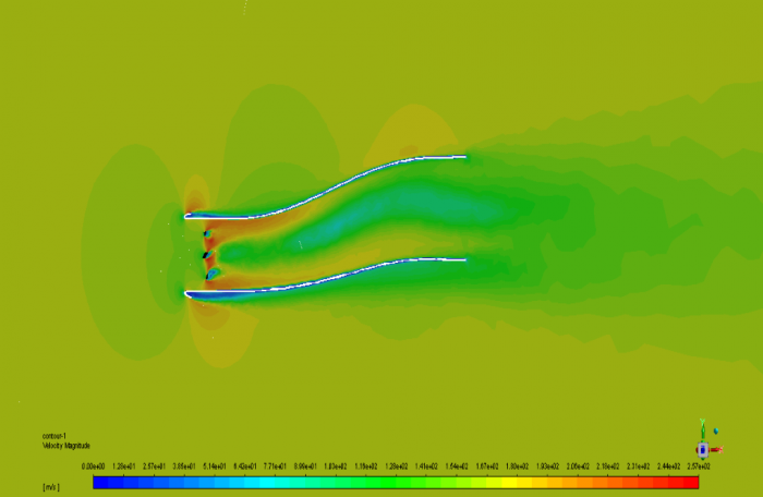 Acoustic in a Turbojet Intake Fan CFD Simulation - MR CFD